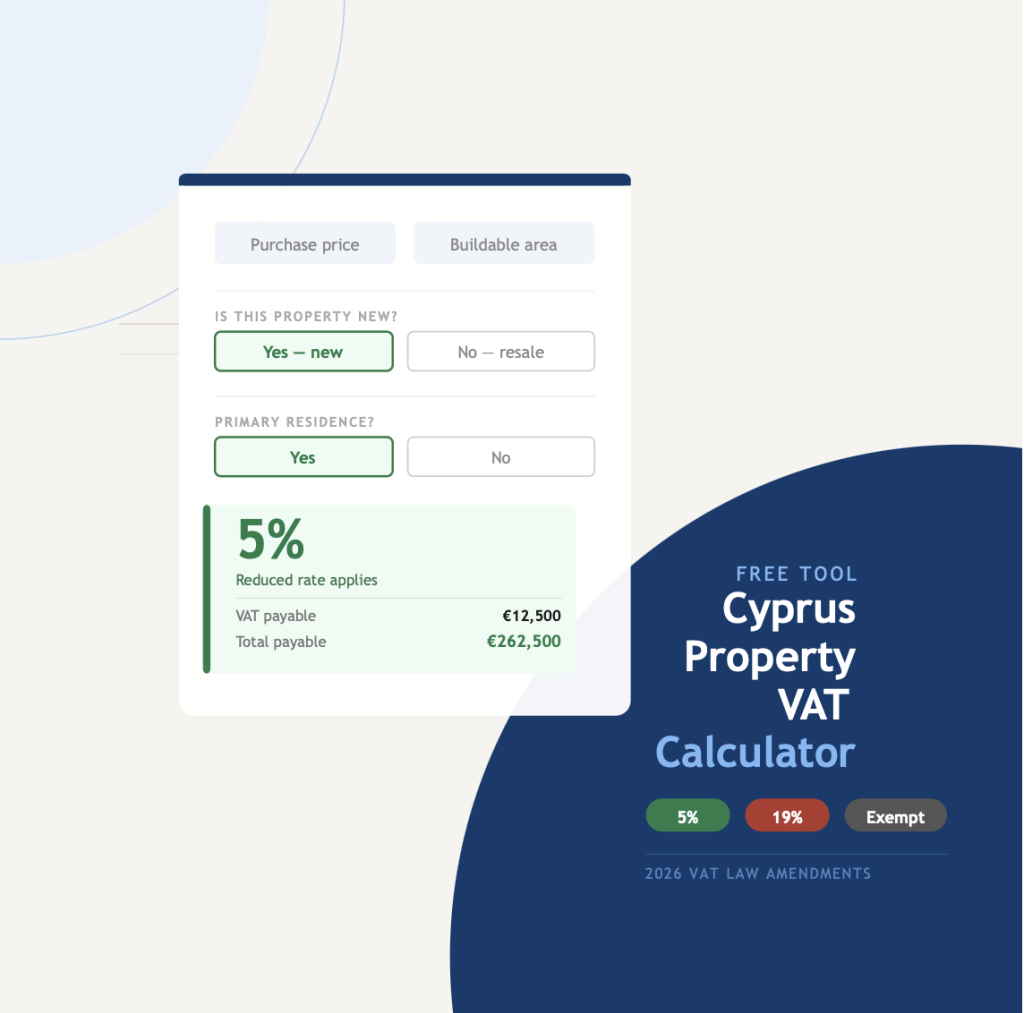 Cyprus Property VAT: 5% or 19% - 2026 Guide